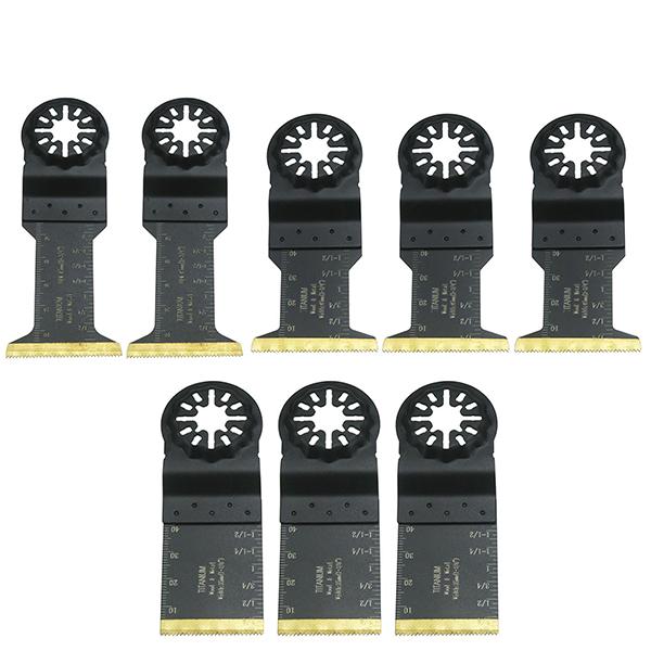 この替刃ブレードは、幅広い用途に対応するマルチツールのパフォーマンスをさらに引き出すために設計されています。高品質なチタンコーティングにより、耐久性と切れ味が向上し、効率的で長持ちする切断作業を実現します。・耐久性の高いチタンコーティング：...