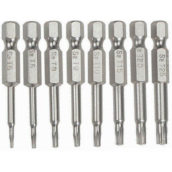 商品情報8本セットのトルクスレンチビットセットビット全体はS2高品質鋼を使用しています。高品質な作りで各端は正確にねじを固定することができます、ねじへの損傷は最小限に。磁石機能付きなので、ねじを落すことなく作業率も上がります。ビットサイズは...