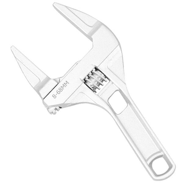 軽量、コンパクト、6〜68 mmのワイドタイプですので狭いスペースでの作業に便利で、開口部を滑らかに調整し、作業効率を向上させます。水栓、トラップ管、混合栓などのメンテナンス作業に。銅、真鍮、など軟質のナット類の締め付けに最適です。水道管の...