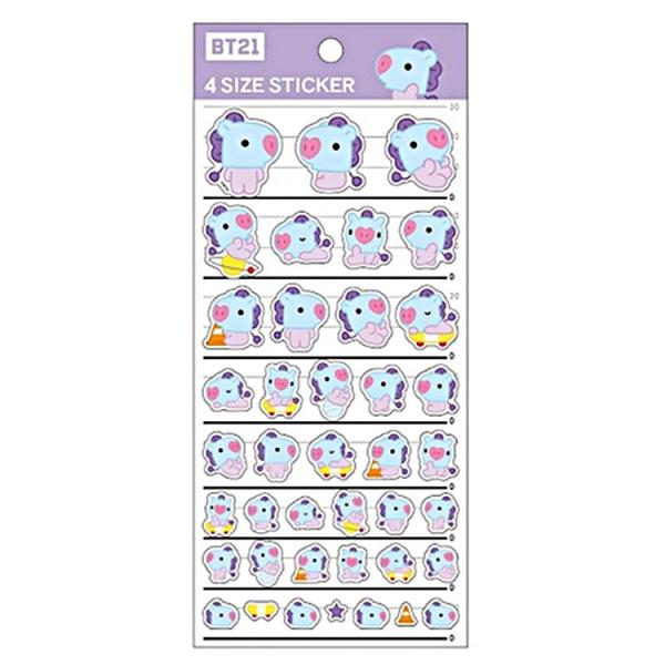 商品説明 〔BT21☆MANG〕BT21から4サイズステッカーが登場です！！4つのサイズがあるので、ノートや手帳、お友達のお手紙など、色々な所に貼って楽しめるよ♪ 他にもいろいろなキャラクターが揃っているのでお気に入りを見つけてね♪仕様内容...