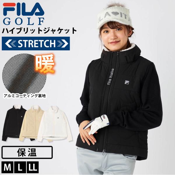 身頃中綿タフタ×袖ニットの異素材ミックスのハイブリットブルゾン。中に着用するものに合わせて、前開きファスナー部分で身幅を調節できる仕様です。秋冬のコーディネートに取り入れていただきたいイチオシ。暖かさと動きやすさを兼ね備えたゴルフシーンやス...