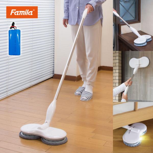 ●サイズ/本体：約幅32×奥行16×高さ120cm（ハンディ時：64cm）、モップパッド（1枚）：直径約16cm●重さ/本体：約1.1kg（バッテリー含む）、モップパッド（1枚）：約160g●素材/本体：ABS樹脂、アルミニウム、モップパッ...