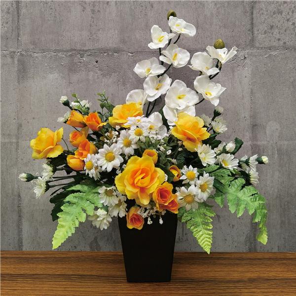 光触媒人工植物の4つのチカラ・消臭・抗菌・防汚・ホルムアルデヒドの分解●色/イエロー●サイズ/約幅35×奥行26×高さ42cm●重さ/約600g●素材/ポリエステル、ポリエチレン、スチール、ポリプロピレン、他●仕様/光触媒加工●製造国/日本製