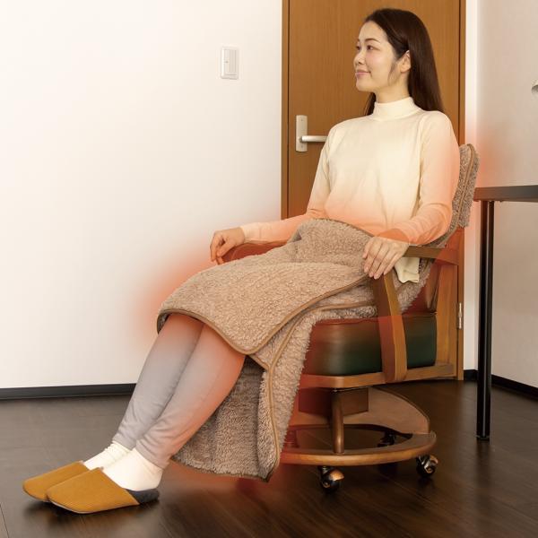 普段の椅子にかぶせるだけであったか冬仕様に。背もたれに被せるだけで使用可能です。ひざに掛ければ、冷えやすい下半身もポカポカ●サイズ/約幅120×奥行150cm●重さ/約560g●素材/ポリエステル100％●仕様/毛足が長く、ボリュームがあり...