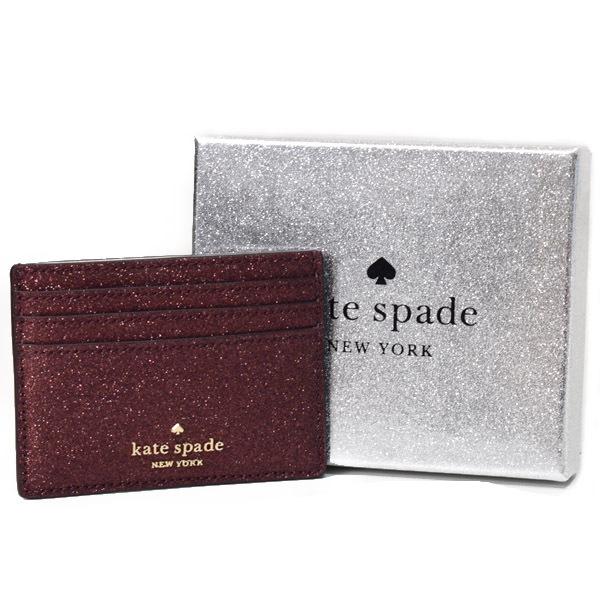 キラキラなラメグリッターが目を惹くケイトスペードの可愛いカードケースをアメリカより買い付けました＊キラキラ光るグリッターが洒落なデザインが大人気！スリムなフォルムなため持ち運びも便利で、通勤や通学に大活躍間違いなし◎専用BOX付きなのでギフ...