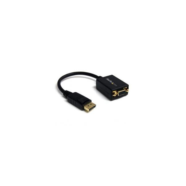 DisplayPort(オス)−VGA(メス)変換アダプタ (黒)　ディスプレイポート/ DP−VGA (D-Sub15ピン) 変換ケーブル　1920x1200　ブラック DP2VGA2※代金引換でのご注文はお受付できません。※ご注文手続き...