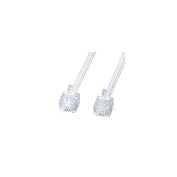 エコロジー電話ケーブル 白 3m TEL-E4-3N2※ご注文手続き後、当店より発送予定日または取寄商品の在庫有無・納期を記載したご注文確認メールをお送りいたしますので必ずご確認をお願い致します。こちらの商品はお取り寄せの商品となり、通常、...