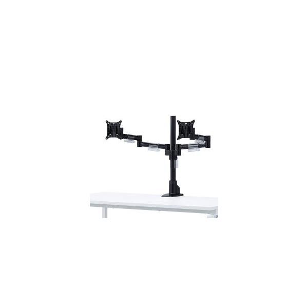 水平多関節液晶モニタアーム(左右2面) CR-LA1502BK※ご注文手続き後、当店より発送予定日または取寄商品の在庫有無・納期を記載したご注文確認メールをお送りいたしますので必ずご確認をお願い致します。こちらの商品はお取り寄せの商品となり...