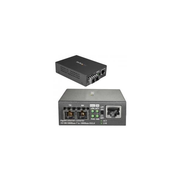 Gigabit対応光メディアコンバータ 1000Base-SX 2芯SC端子 マルチモード(2芯) 最大550m ギガビット対応光メディアコンバータ 光 - LAN変換器 MCMGBSCMM055※ご注文手続き後、当店より発送予定日または取...