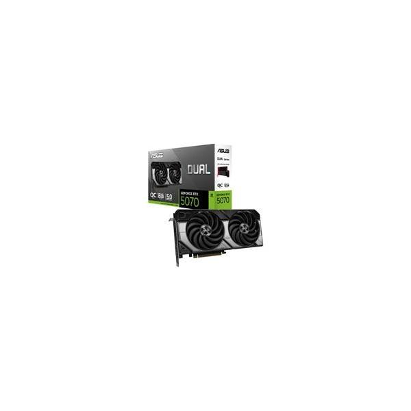 ASUS DUAL-RTX5070-O12G [PCIExp 12GB] エイスース グラフィックボード※ご注文手続き後、当店より発送予定日または取寄商品の在庫有無・納期を記載したご注文確認メールをお送りいたしますので必ずご確認をお願い致し...