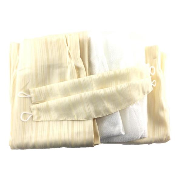 一気に揃うカーテンセット。さりげないストライプ柄が、シンプルな無地にさりげないおしゃれさをプラス。お部屋に洗練されたモダンな印象と、ワンランク上の高級感をもたらします。洗濯機OK（ネット使用）機能：通常機能ドレープカーテン昼間見えにくいミラ...