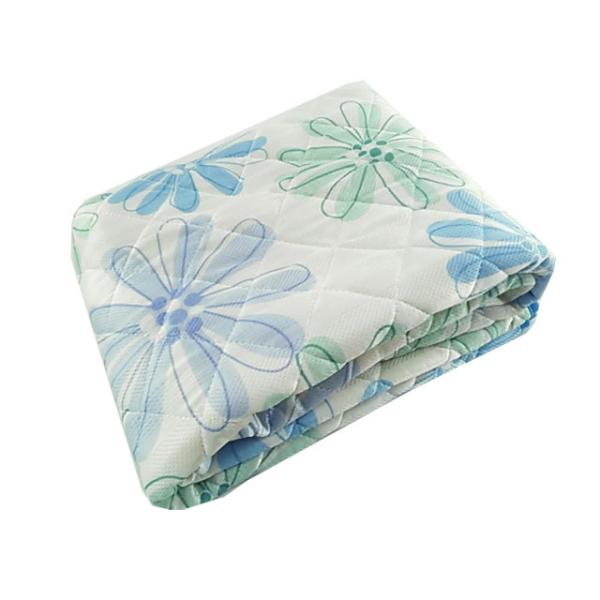 サラッと素材の中がけソファーカバーです。マルチカバーとしてもお使いいただけると思います。裏面は、通常生地です。  色：ブルー系 品質：表側/ナイロン65%　ポリエステル35% 裏側/ポリエステル100% 詰め物/ポリエステル100% 適応ソ...