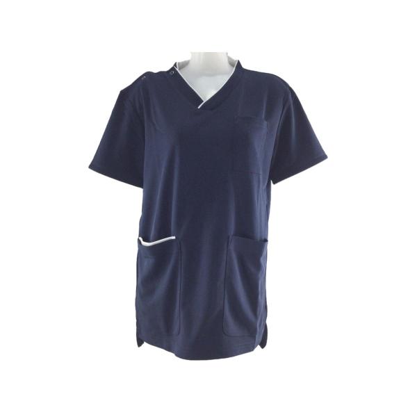 高級感と優秀機能を兼ね備えたスゴのびストレッチスクラブです。肌をすべるような心地よさでしなやかに伸びてフィットする仕様です。さり気ない配色使いに脱定番なセンスのよさが光るユニセックススクラブ右側ダブルポケット/用途に分けて使えるダブルポケッ...