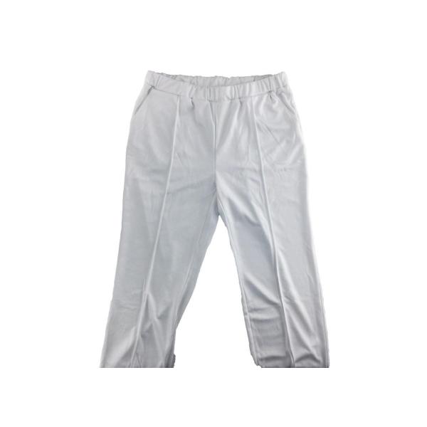 ウエスト総ゴム＆ヒップと太ももがゆったりで楽な履き心地のストレートパンツです。センターピンタックで細見え効果！※男性基準のサイズ展開の為、女性の方はワンサイズ下がおすすめです。ウエスト仕様／総ゴム、ひも　ポケット位置／両脇ポケット　裾始末／...