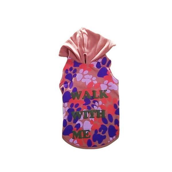 綿100% 背中に散りばめられた肉球模様が目を奪います。 色:ピンク系   首囲:約25〜27cm  胴囲:約42cm  前着丈:約25cm  首〜尻尾:約27cm  ※サイズ計測箇所写真参考 伸縮性:ややあり 対応シーズン:春秋 生地厚さ...