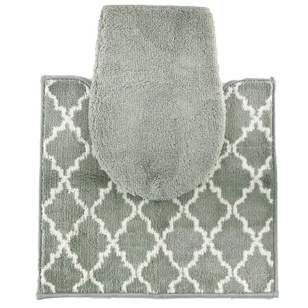 トイレマットとフタカバーのセットで、トイレ空間を手軽にコーディネートできます。ふんわりとしたやわらかな肌触りで、足元をやさしく包み込みます。落ち着いたカラーと幾何学模様が、ナチュラルで上品な雰囲気を演出します。洗い替えや模様替えにもおすすめ...