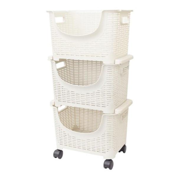 スタッキング可能で、省スペース収納が叶う3段ランドリーボックス。 縦に積み重ねて使えるので、限られたスペースを有効活用。 キッチンやバスルーム、ランドリールームはもちろん、子ども部屋の収納にもおすすめです。 キャスター付きで移動もスムーズ。...