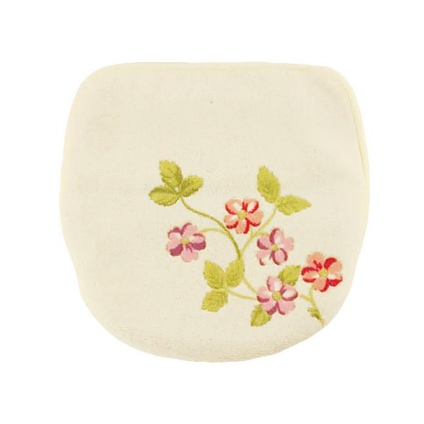 毛足が長めの柔らかな素材で仕上げた、マルチ型トイレフタカバー (日本製) です。 マルチ型フタカバーなので貼るだけで装着簡単！便フタにピタッと貼るだけで、めんどうな取り付けの手間がいりません。 繊細な花柄がくっきりと引き立つようカーピング加...