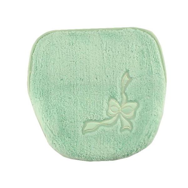 リボンがモチーフのフカフカ抗菌防臭トイレ用品色：グリーン品質：アクリル100%サイズ：マルチ型 普通便座 温水洗浄・暖房便座兼用写真４枚目参照（メーカーパッケージを入れ替えた商品）のためアウトレット出品です。