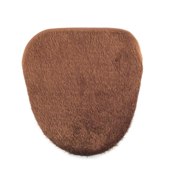 シャギータッチのトイレ蓋カバー (特殊型) です。温水シャワートイレ・暖房便座用。 インテリアにも合わせやすい落ち着いたカラーです。色：レッドブラウン 品質：[表側]ポリエステル100% [裏側]不織布  サイズ：特殊型（温水シャワートイレ...