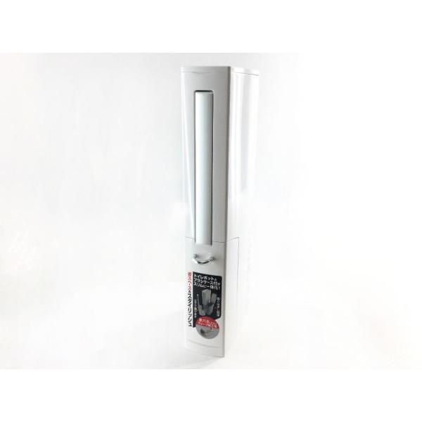 トイレ空間をすっきり快適に！スリムでスタイリッシュな一体型デザイン。トイレを省スペースで有効活用できるよう、トイレブラシとサニタリーポットをスリム＆スタイリッシュに一体化。幅わずか8cmのコンパクト設計で、狭いトイレにもすっきり収まる。機能...