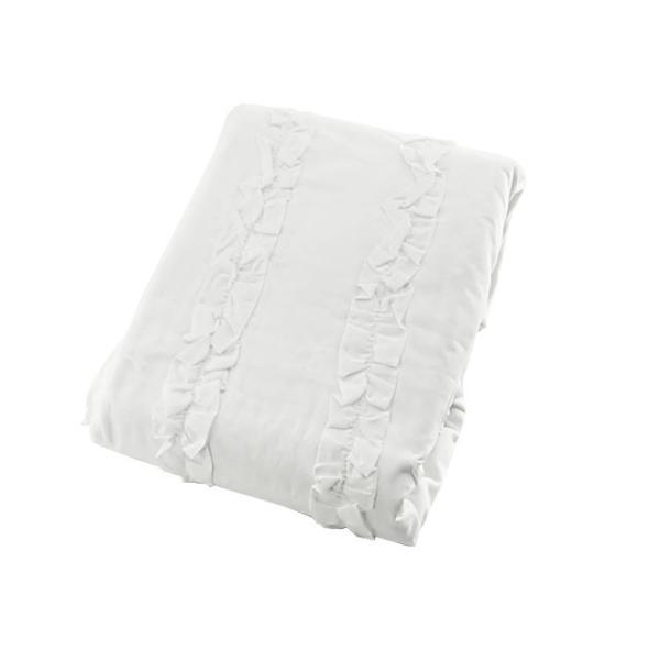 手の込んだフリルがアクセントの掛け布団カバー (ダブル) です。 さらっとした肌あたりの綿１００％でオールシーズン気持ちよくお使いいただけます。 お部屋が一気に華やかになりますよ♪ ※全開ファスナー使用 ※布団留め用ひも付 ＜洗濯方法＞ 洗...
