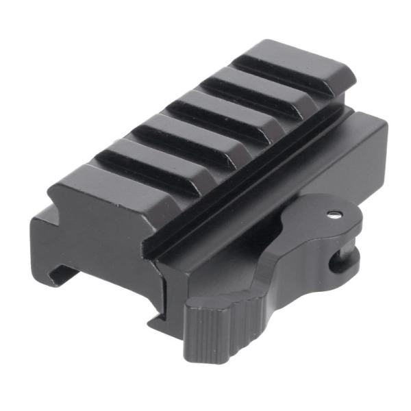 QD・Miniライザーマウントレールのレプリカです  光学機器のちょっとしたかさ上げにオススメ!  ■商品状態：新品未使用品　付属品：六角レンチ  ■工場直輸品の為、簡易包装になります。ご了承ください。