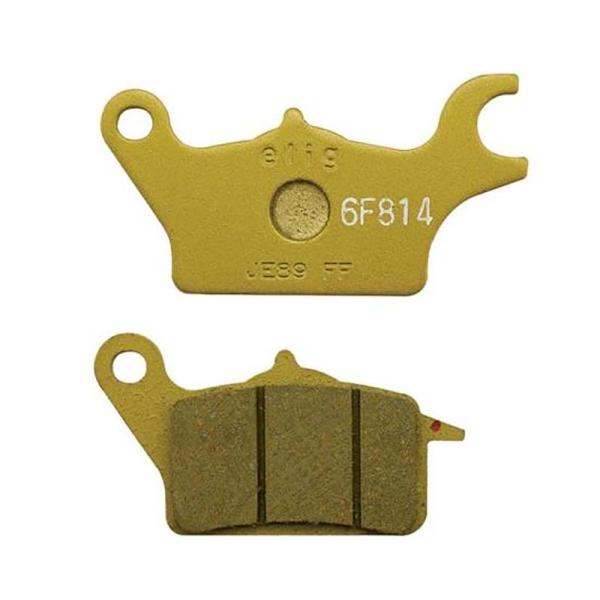 高性能、高耐久のelig製ブレーキ。セミメタル配合で抜群の制動性を発揮！！強度が高く耐熱性にも優れるアラミド繊維を基材とし真鍮材,カーボン材,潤滑材,フェノール樹脂で固めたレジン樹脂/セラミックメタルブレーキパッドアスベストは含まれておりま...