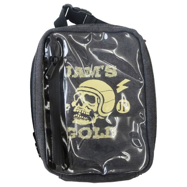 ジャムズゴールド(JAM'SGOLD) IMAN タンクバッグJGB-890-BK 【ブラック】スチール製のタンクに相性の良いマグネット式タンクバッグ。１２個の強力マグネットとロックベルトでしっかり固定。スマートフォンが操作可能なノンステッ...