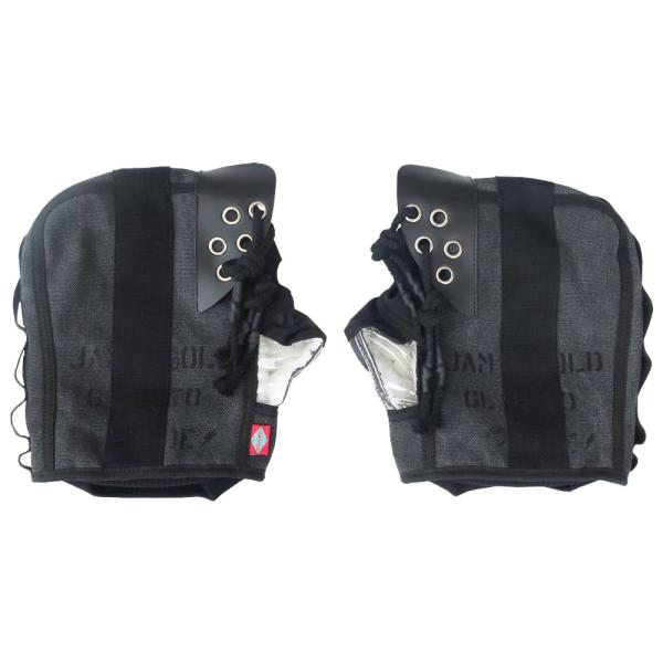 【ORION ACE】防寒ハンドルカバー（左右セット）ブラックハンドルカバーでは珍しいミリタリーテイストのデザインと生地を使用。カブからハーレーまで車種を選ばずに使用することが可能。・防水フィルム入り簡易防水仕様・リフレクター付き◯メーカー...