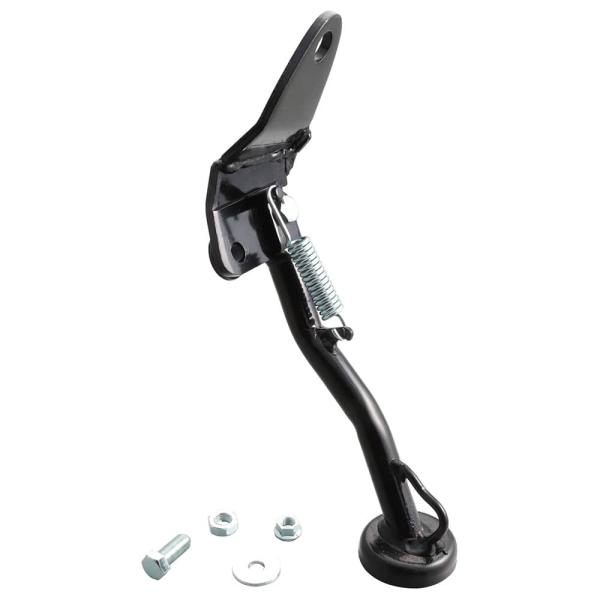 安定感があるサイドスタンドです。Uクランプパイプ オワン改良。センタースタンドに干渉ありません。スタンド収納時には車体本体からのはみ出しはありません。■内容量：1本◯メーカー：NISHIMOTO（西本工業）◯品番：NK-169◯カラー：ブラ...