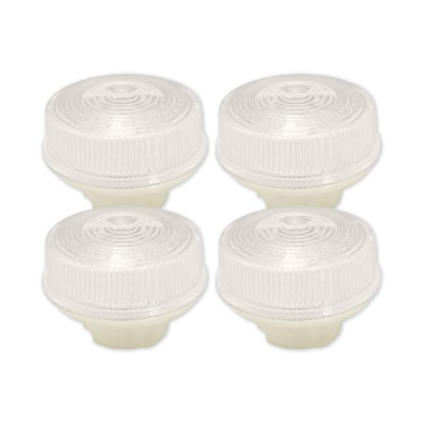 リトルカブ・クリアウインカーレンズ 4個　1台分SETノーマルレンズと交換するだけの簡単装着。手軽なドレスアップアイテムクリアレンズSETです。装着に必要なオレンジ色球（12V-10Wアンバー色ウェッジ球）が付属されています。リトルカブFN...