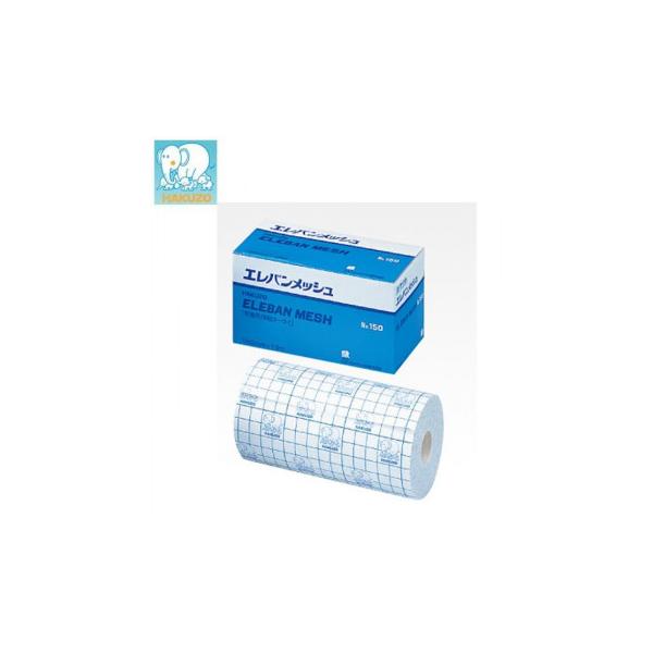 基材はメッシュタイプのポリエステル不織布を使用し、肌にソフトで優れた通気性を確保しています。横方向に伸縮性があり、関節部位への固定にも適しています。本体を箱から引き出して使用でき、剥離紙はカットしやすいように方眼を印刷してあります。