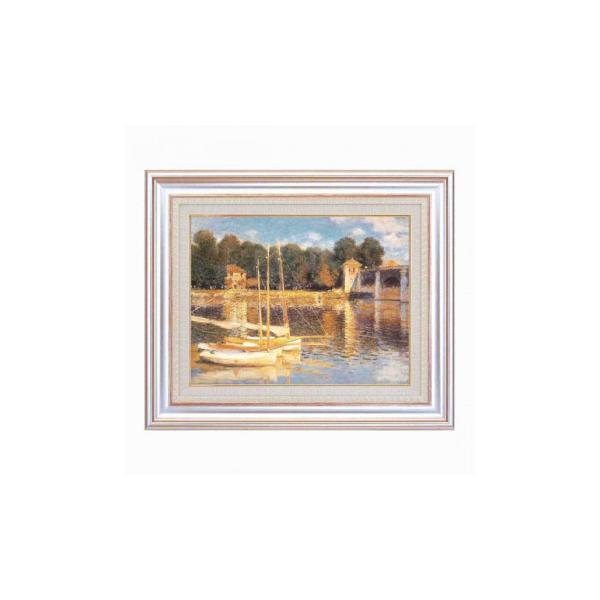 「光の画家」の別称がある、光と色彩にこだわった画家「クロード・モネ(Claude Monet)」の美しい名画を、本物により近く複製した上質な名画額です。重厚感あるシルバーのフレームが名画を引き立てます。