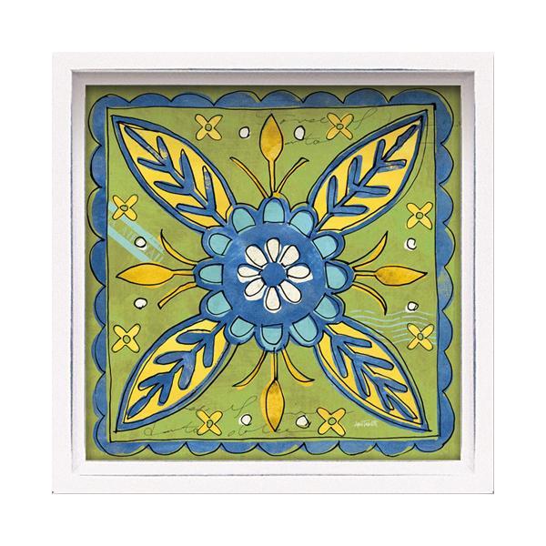 アメリカ女性作家「アンネ タヴォレッティ」のアートフレームです。奥行のあるフレームなので、卓上に置いて飾ることもできます。