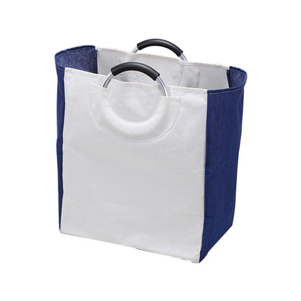 様々な工夫を凝らしたランドリーバッグです。