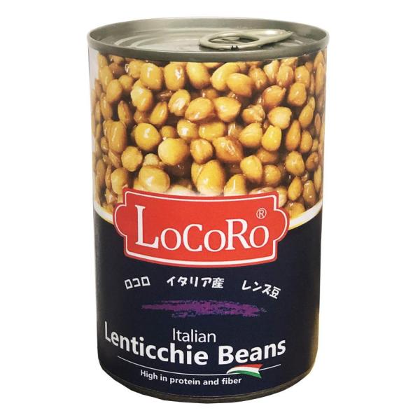 厳選したレンズ豆を水煮にしました。煮崩れしにくいので、スープなどの煮込み料理やサラダの具に最適です。