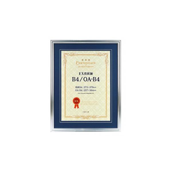 カラーマット2枚付き。サイズ兼用の賞状額です。