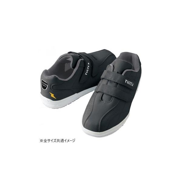 耐油・耐滑・静電機能を備えマジックテープ仕様で着脱しやすい安心の一足です。カラー&amp;デザインはシンプルベーシックデザインなので多種業種&amp;いろんなスタイルに大活躍です。鋼製先芯入りのセーフティーシューズになります。