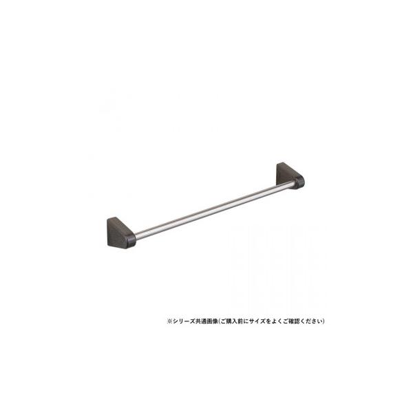 部屋に馴染みやすいタオル掛。木部の色はダークブラウンです。