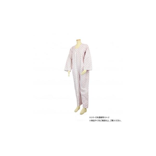 一人では開けにくい、タッチホックを使用した綿100%の介護用パジャマです。服脱ぎやおむついじりなどを防ぐ、一人では開けにくい構造のホックを採用しました。