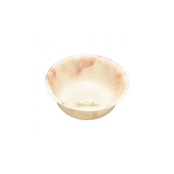 2色の樹脂を絡めた、ハイグレードマーブル調の湯桶です。