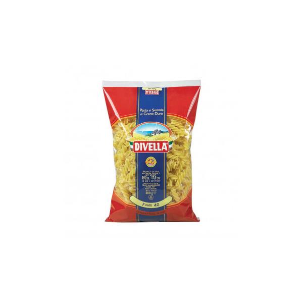 らせん状のくるくる巻いたパスタです。サラダやグラタンは元より、ソースとよく絡むのでスープにもぴったりです。