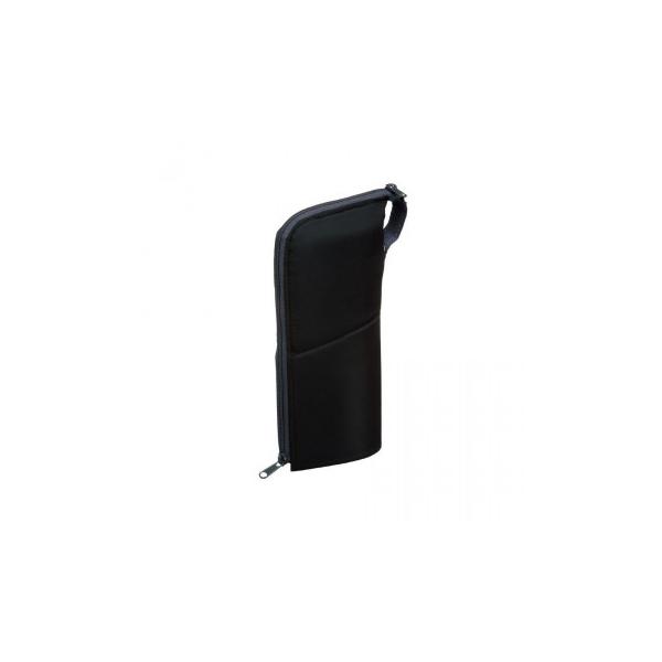 ファスナーを開けて上半分を折り返せば、ペンスタンドに早変わりします。取り出しやすいうえに、机上の省スペースにもつながります。両開きファスナーなので、上部を開けるだけで、中身が取り出せます。前面の小物スペースは、消しゴムなどの分類収容に便利で...