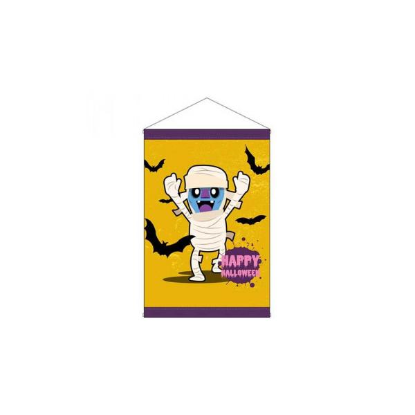 お店に飾って販促アイテムとして使用するのはもちろん、ハロウィンパーティーにも大活躍の可愛いタペストリーです。