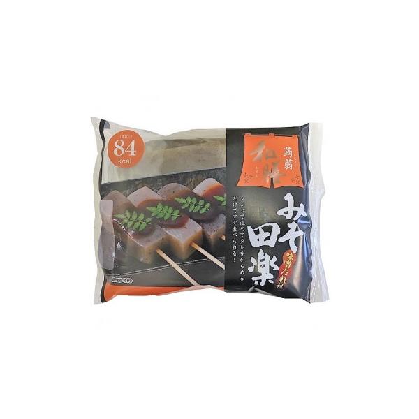 2種類のこんにゃくの入った田楽蒟蒻です。レンジで温めてタレをからめるだけですぐ食べれる!!簡単調理でヘルシー♪ちょっとしたおやつにオススメです。