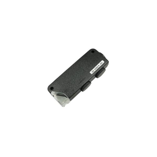 持ち運びに便利なコンパクトサイズで、観察や検査に便利なポケット顕微鏡です。LED付なので暗い場所でも使用出来ます。
