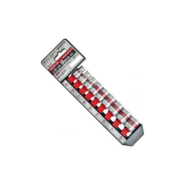 吊下げ可能なソケットレンチセットです。