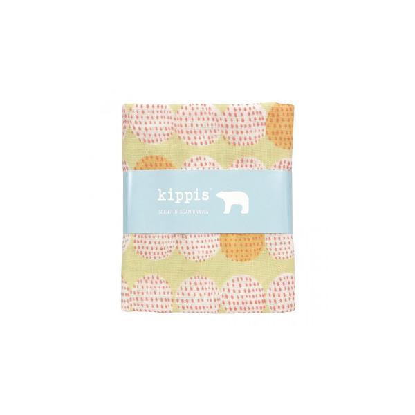 北欧テキスタイルkippis(キッピス)のダブルガーゼ生地です。ふんわりとした風合いとカラーで、見た目も肌触りもやさしい。吸湿性も良いので、スタイなどのベビーグッズやマスク作りにおススメです。