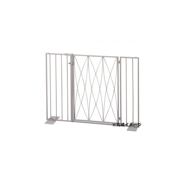檻のような柵から卒業できます。おしゃれなペットゲートです。置くだけで簡単に設置できます。連結できるので、間口に広さに合わせて設置できます。